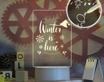 Led Night Note Board - Etsy