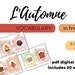 French Fall Flashcards | Fall Flashcards | Fall Vocabulary | Printable ...