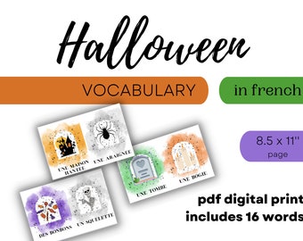 French Fall Flashcards | Fall Flashcards | Fall Vocabulary | Printable ...