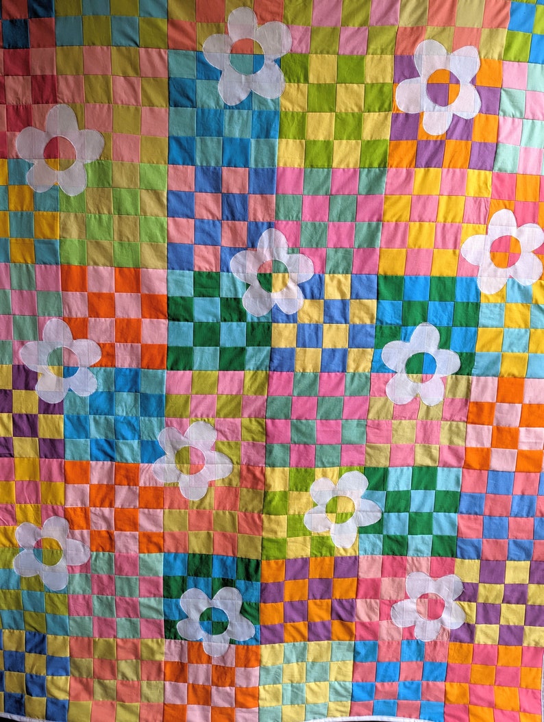 Dreamy Daisy Jelly Roll Quilt Pattern PDF Instant Download Baby Throw ...