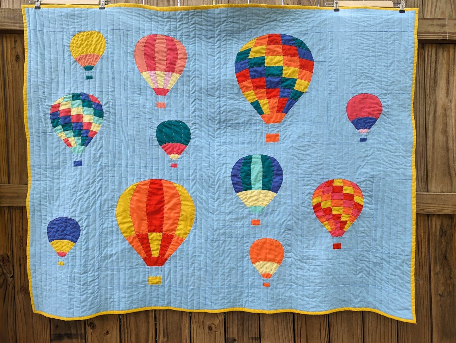 Hot Air Balloon Throw Quilt Pattern - PDF Instant Digital Download - Etsy