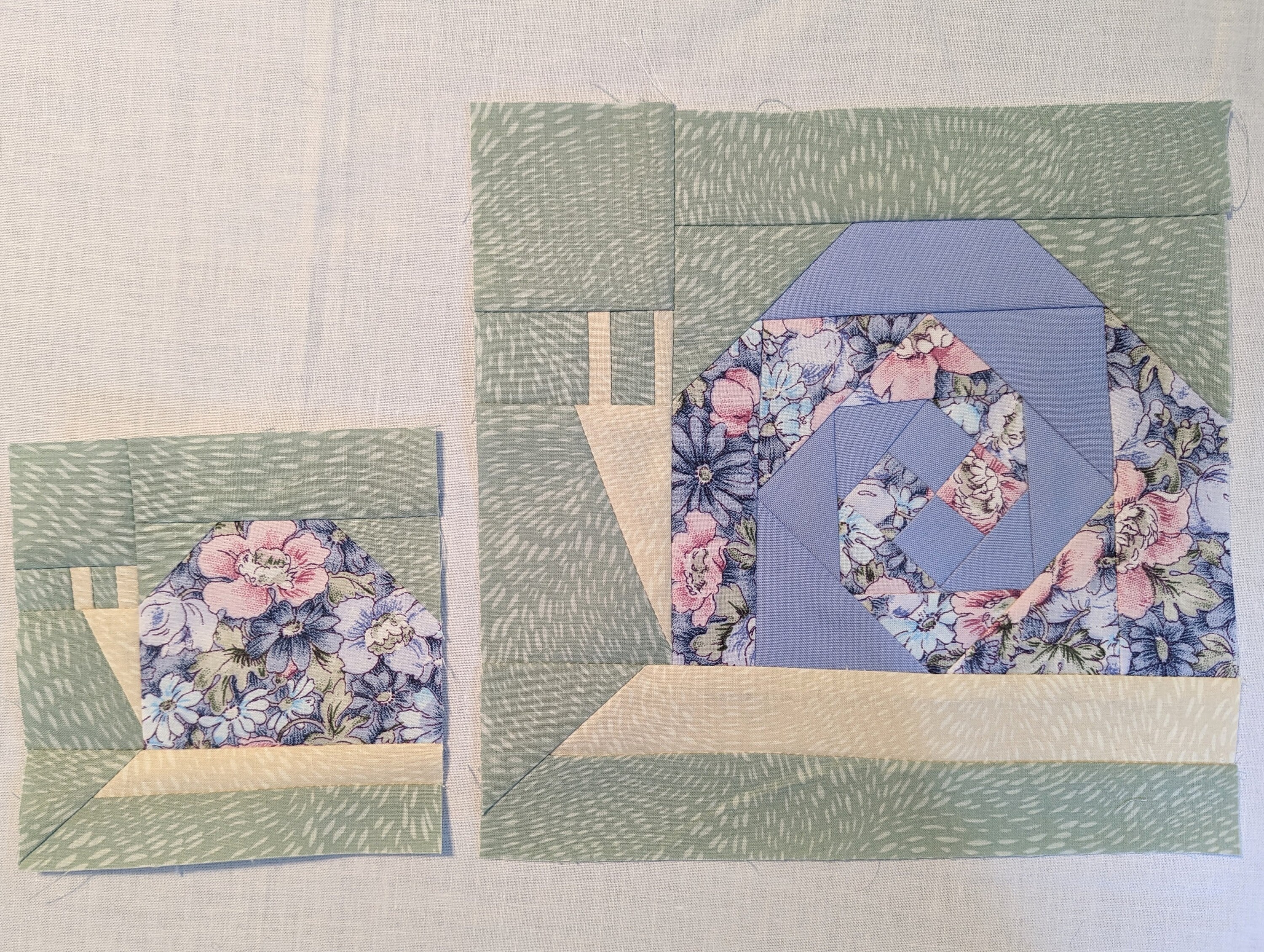 Spiral Snail Shell Pieced Quilt Block Pattern PDF Instant Download - Etsy