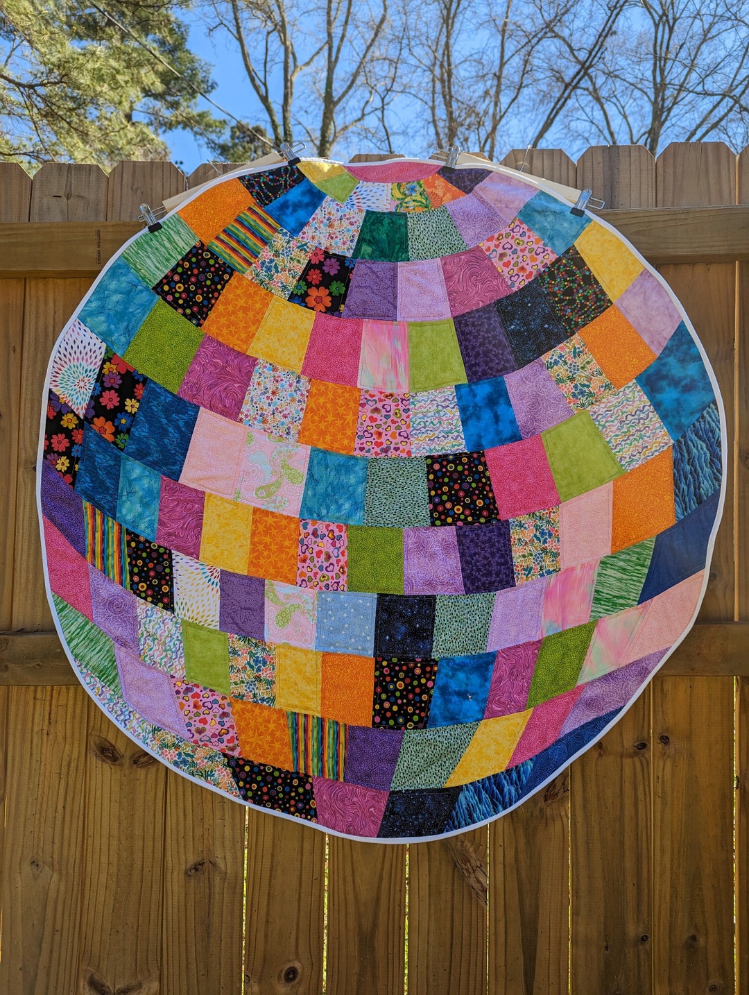 Quilted Disco Ball Throw Size Pattern PDF Instant Download - Etsy