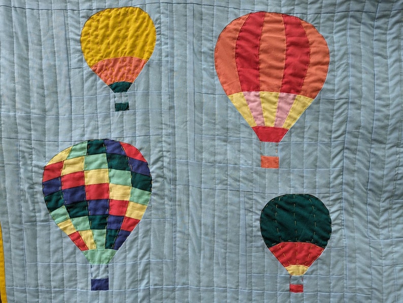 Hot Air Balloon Throw Quilt Pattern - PDF Instant Digital Download - Etsy