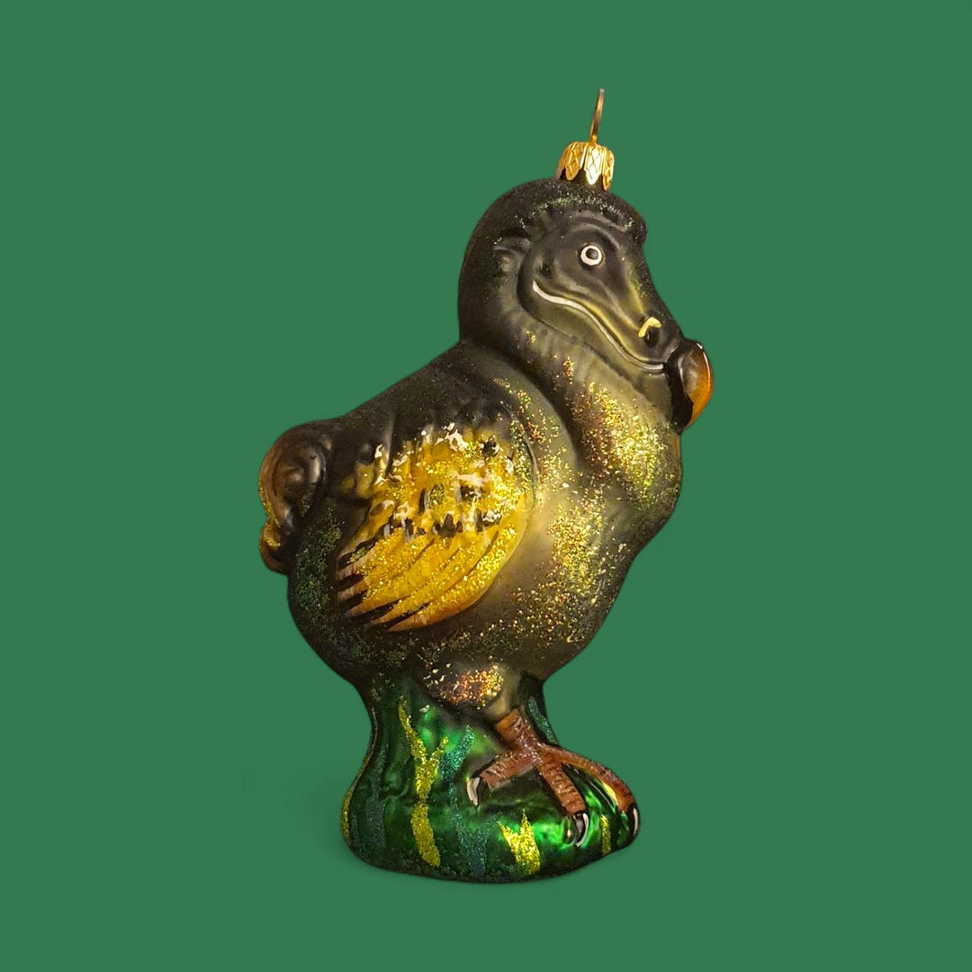 DODO Alice in Wonderland - Hand Painted, Mouth Blown, Glass Ornament ...