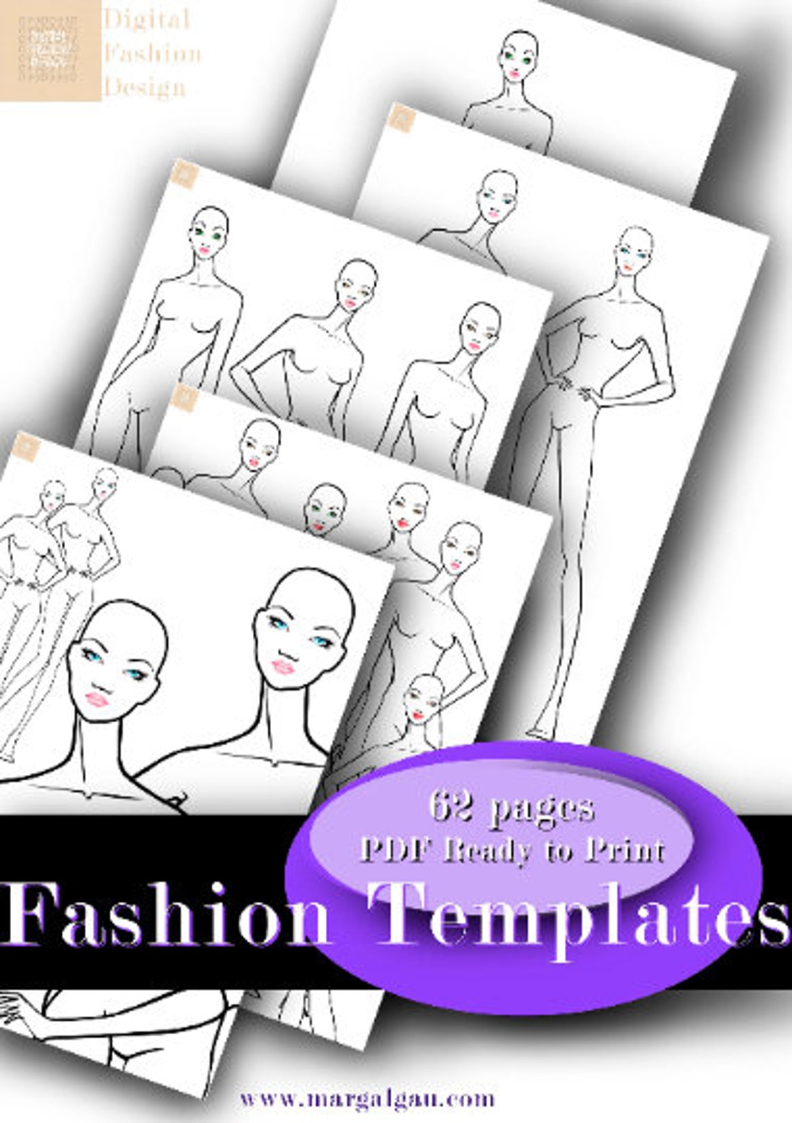 Fashion Template,female Croqui,dessin De Mode,body Sketch,fashion ...