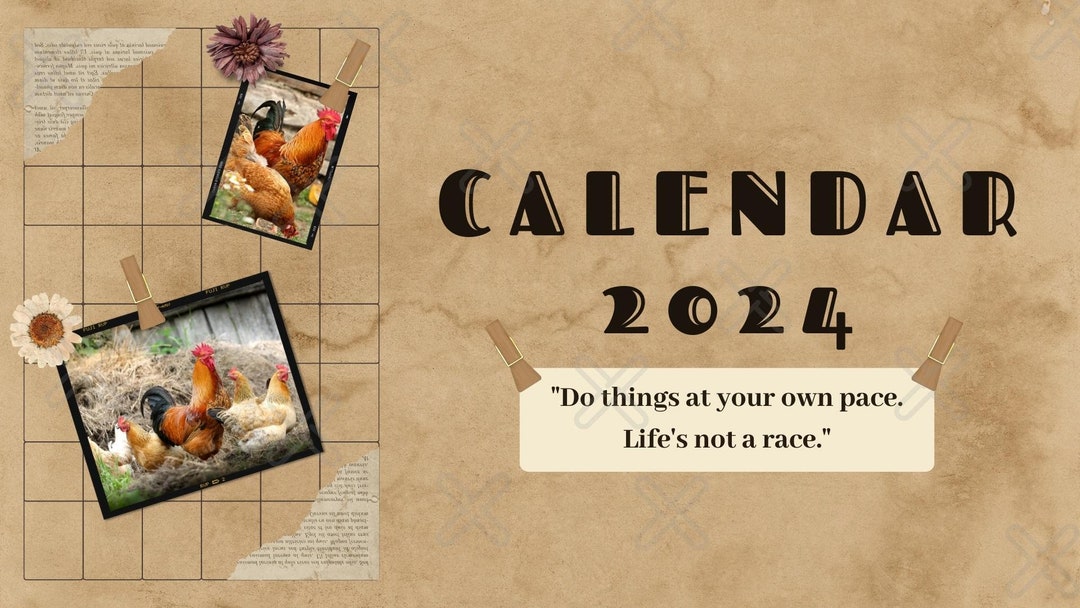 Farm Life Printable 2024 Calendar - Etsy UK