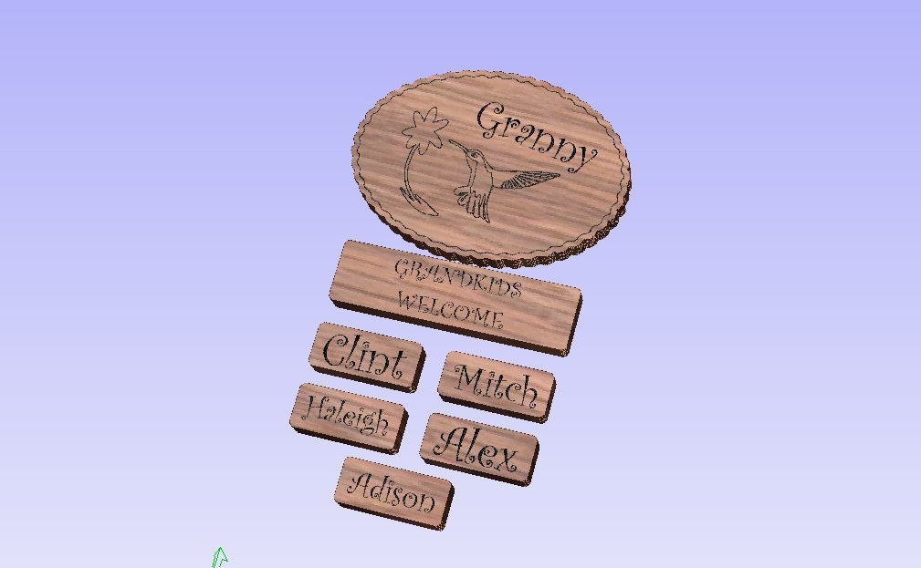 Grandkids Welcome CNC Digital Download Project File for - Etsy