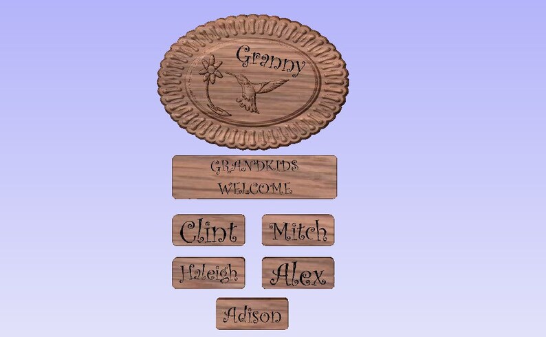 Grandkids Welcome CNC Digital Download Project File for - Etsy