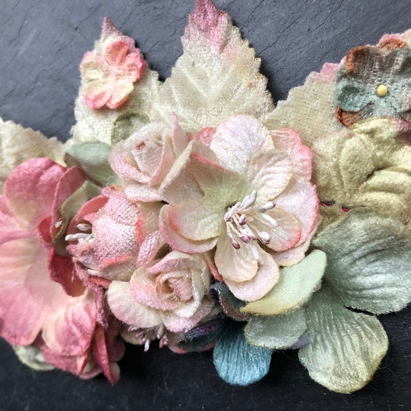 Antique Velvet Flower - Etsy