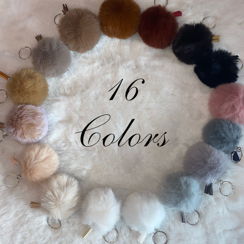 Fur Ball Keychain - Etsy