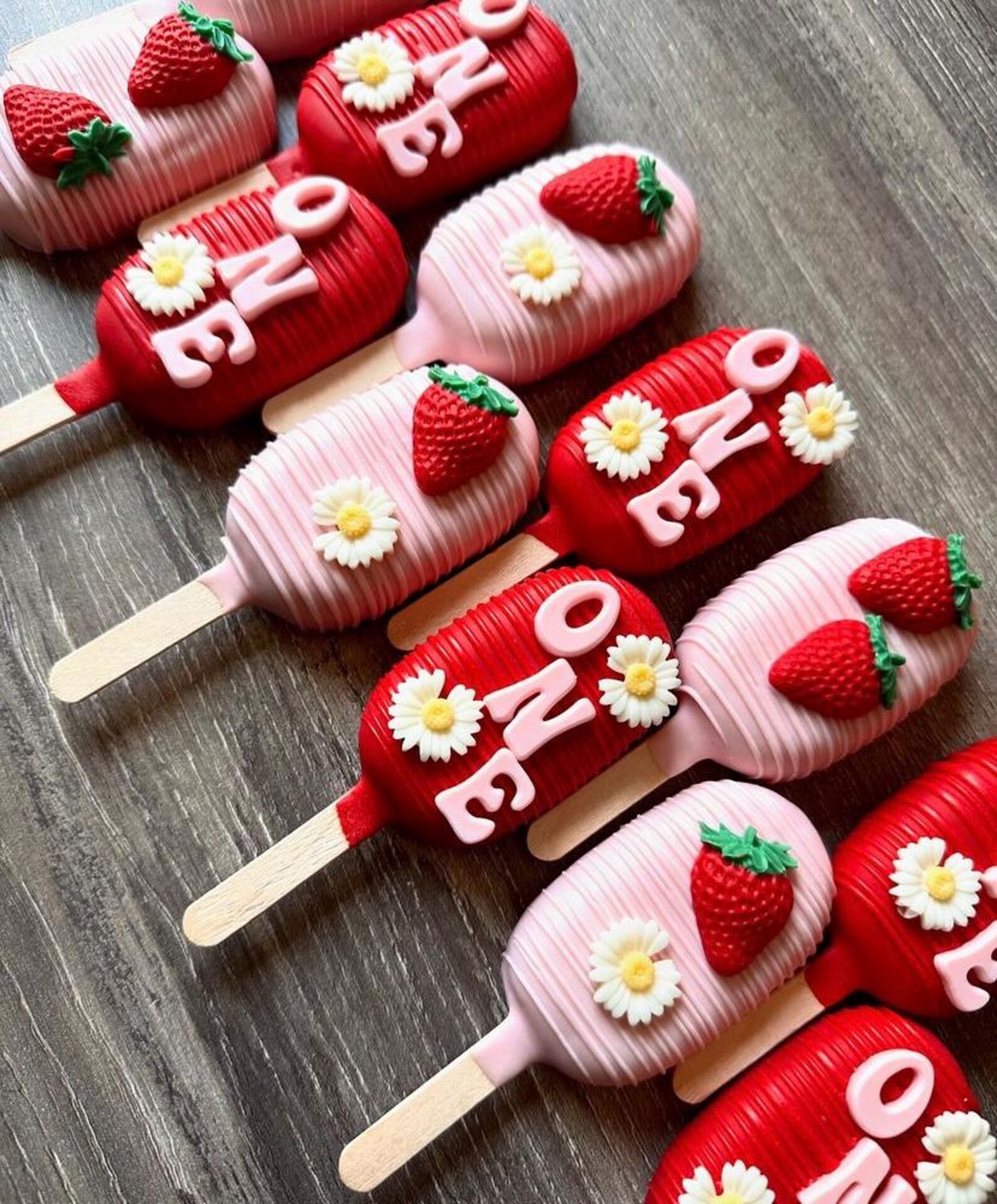 Strawberry Themed Treats, Strawberry Pretzels, Strawberry Cakesicles, Strawberry Party ...