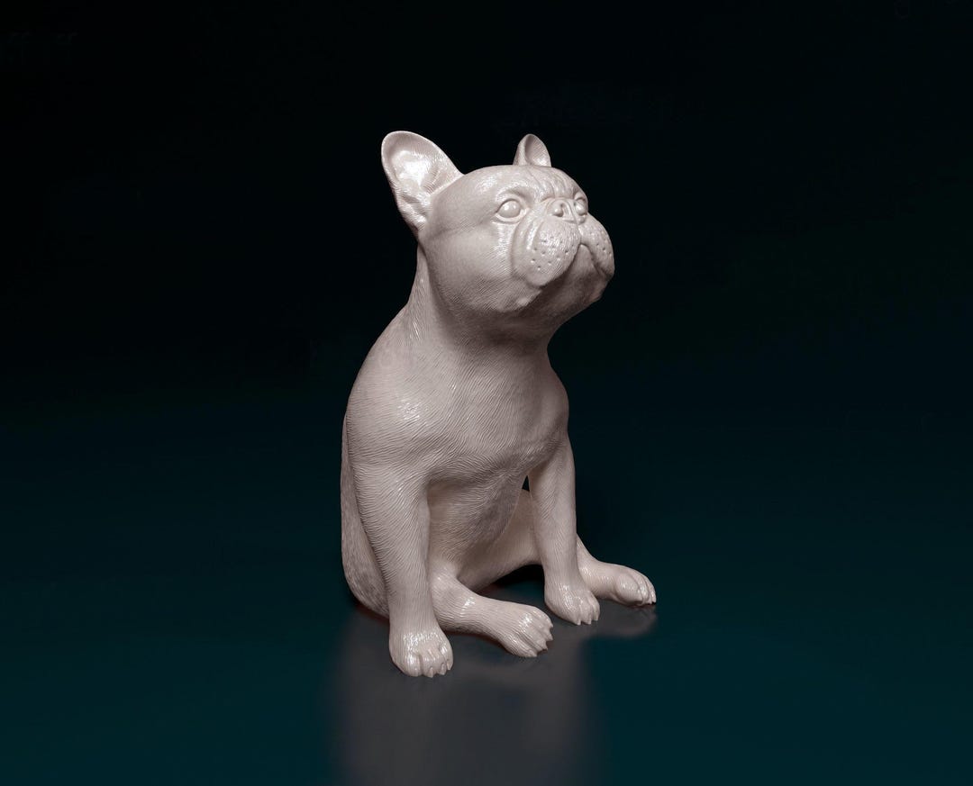 3D Printed French Bulldog Figurine - - Etsy