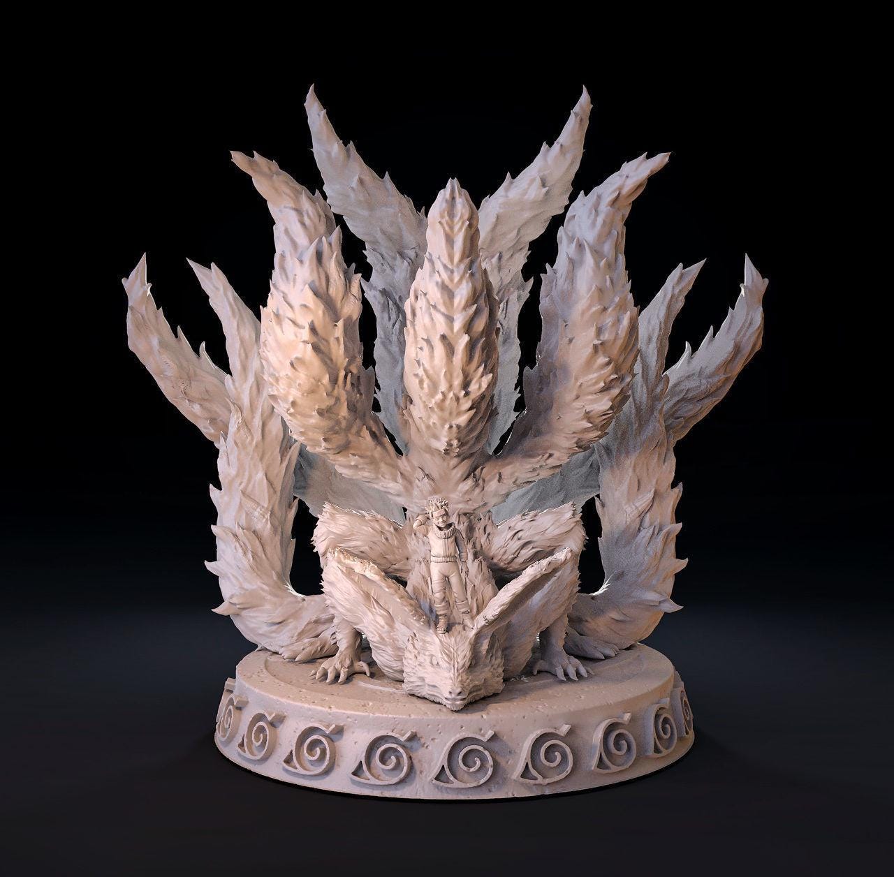 Naruto Ninetailed Fox 3 3D Printed Collectible for Your Anime Heaven - Etsy
