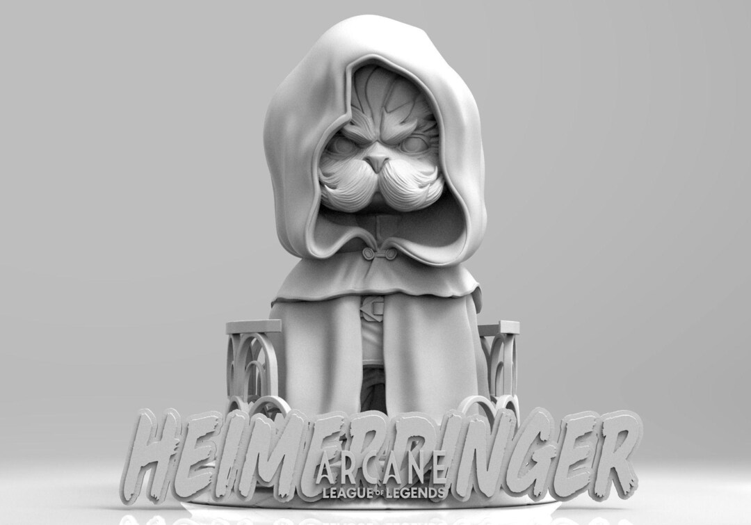 League of Legends HEIMERDINGER - ARCANE Figurine - 3D Printed ...