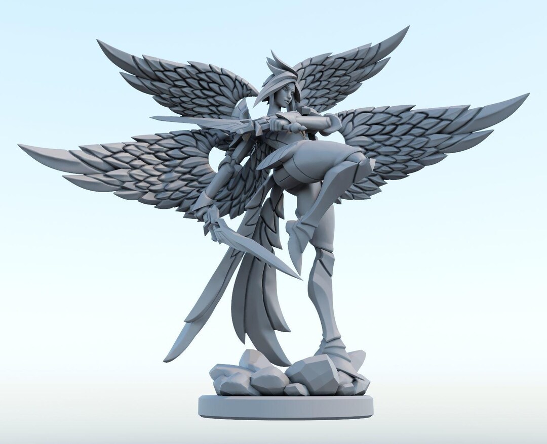 League of Legends Kayle Figurine - 3D Printed Collectible for Your ...