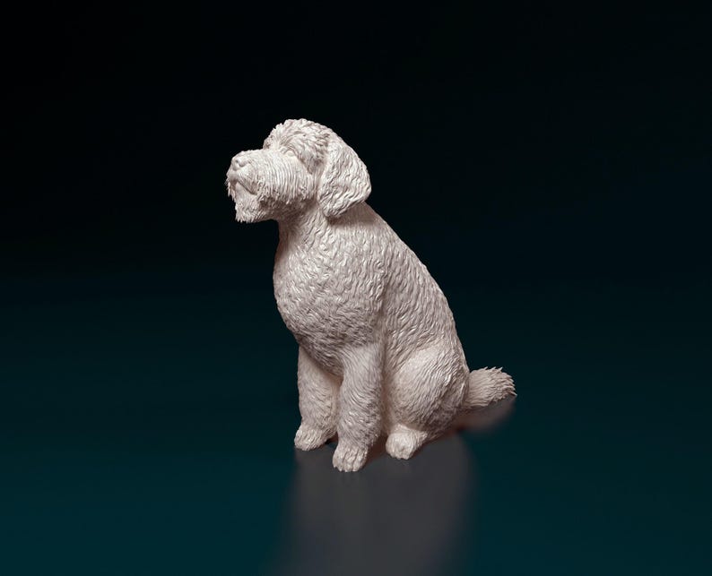 Goldendoodle Dog Figurine - 3D Printed - Etsy