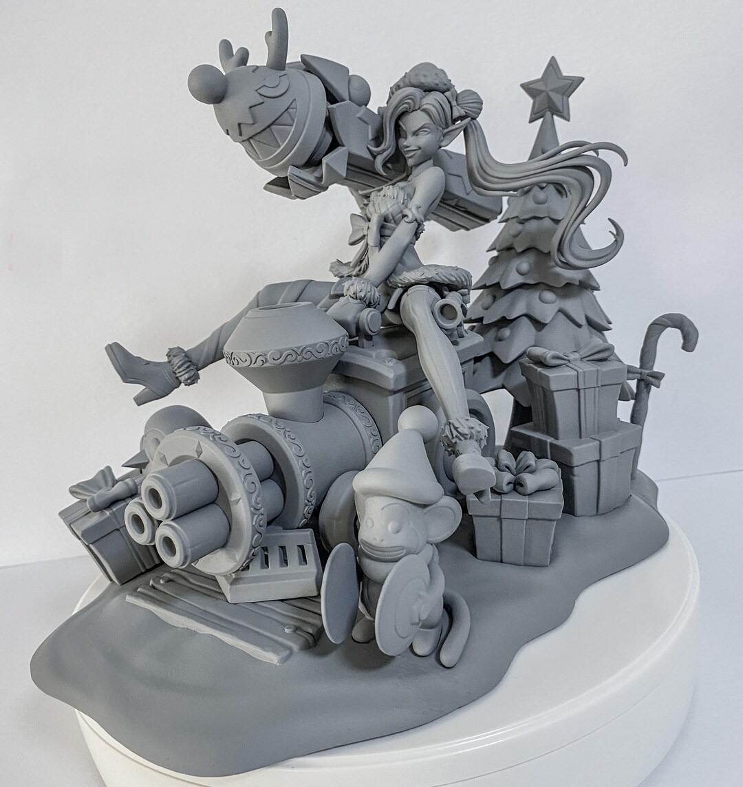 League of Legends Jinx the Ambitious Elf Skin Figurine 3D Printed ...