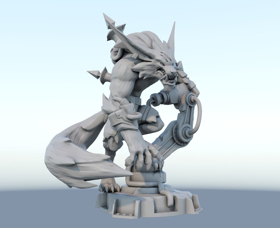 League of Legends Warwick Figurine - 3D Printed Collectible for Your ...