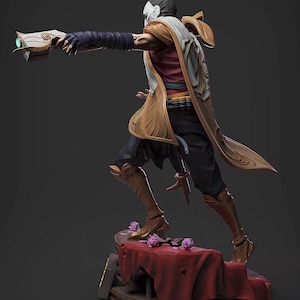 League of Legends Jhin Figure | 3D Printed Virtuoso Model | Gaming Desk ...