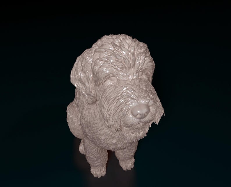 Goldendoodle Dog Figurine - 3D Printed - Etsy