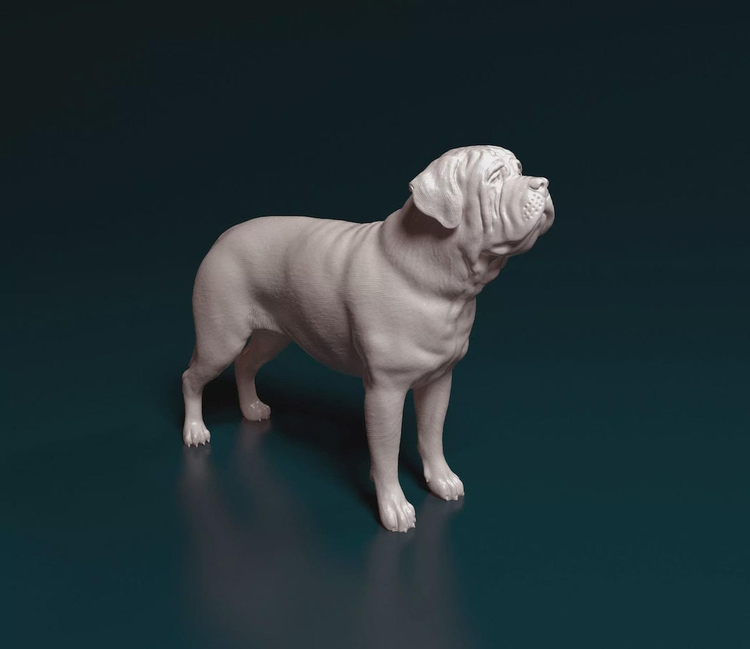 English Mastiff Dog Figurine – 3D Printed Realistic Dog Statue - Etsy