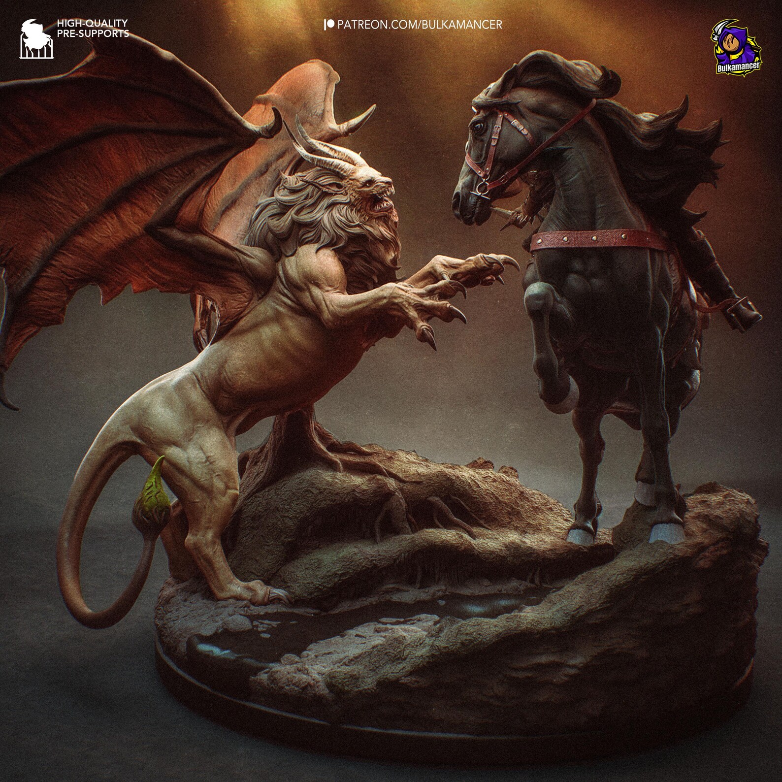 Secret Release | Ciri Vs Manticore Diorama – 3D Printed Collectible ...