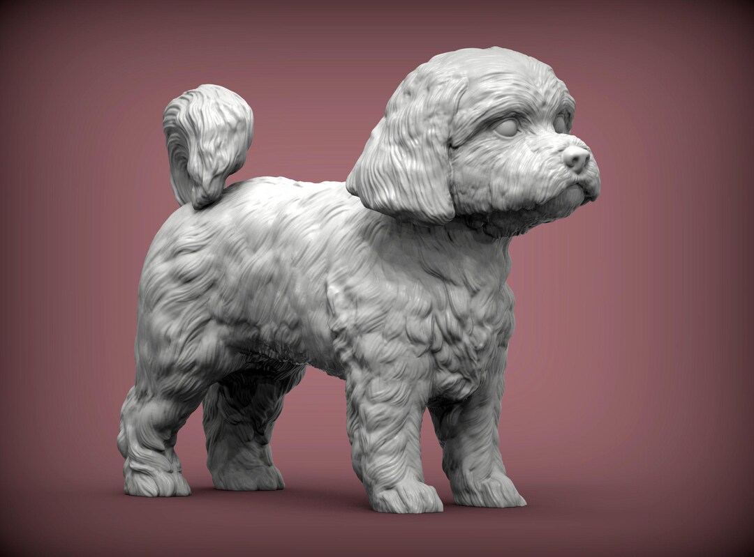 Maltese Dog Figurine – 3D Printed Maltese Statue - Etsy