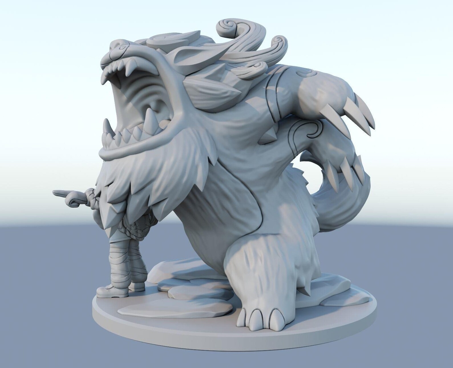 League of Legends Nunu and Willump Figure | 3D Printed Boy and Yeti ...