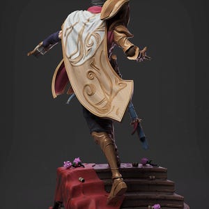 League of Legends Jhin Figure | 3D Printed Virtuoso Model | Gaming Desk ...