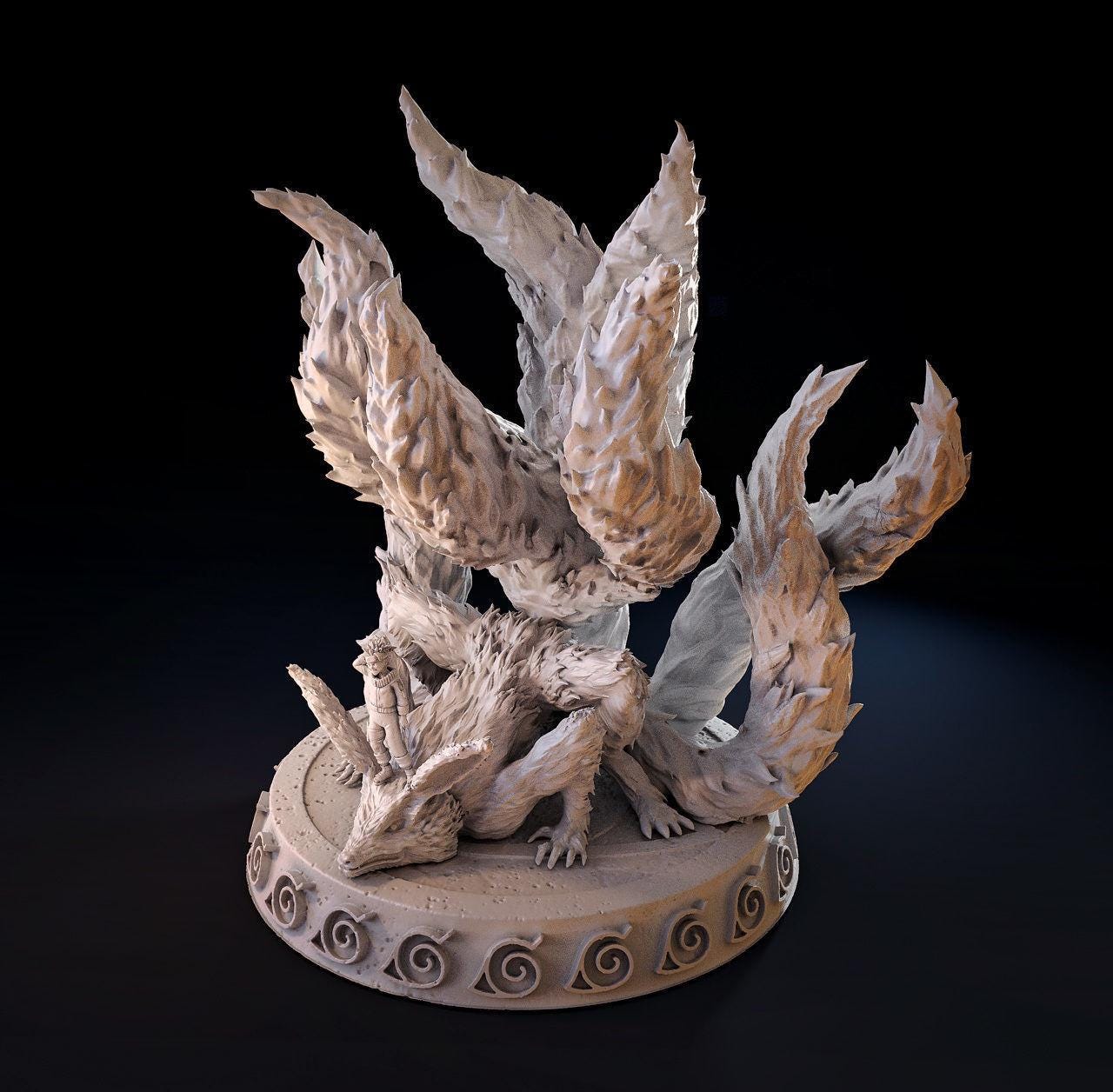 Naruto Ninetailed Fox 3 3D Printed Collectible for Your Anime Heaven - Etsy