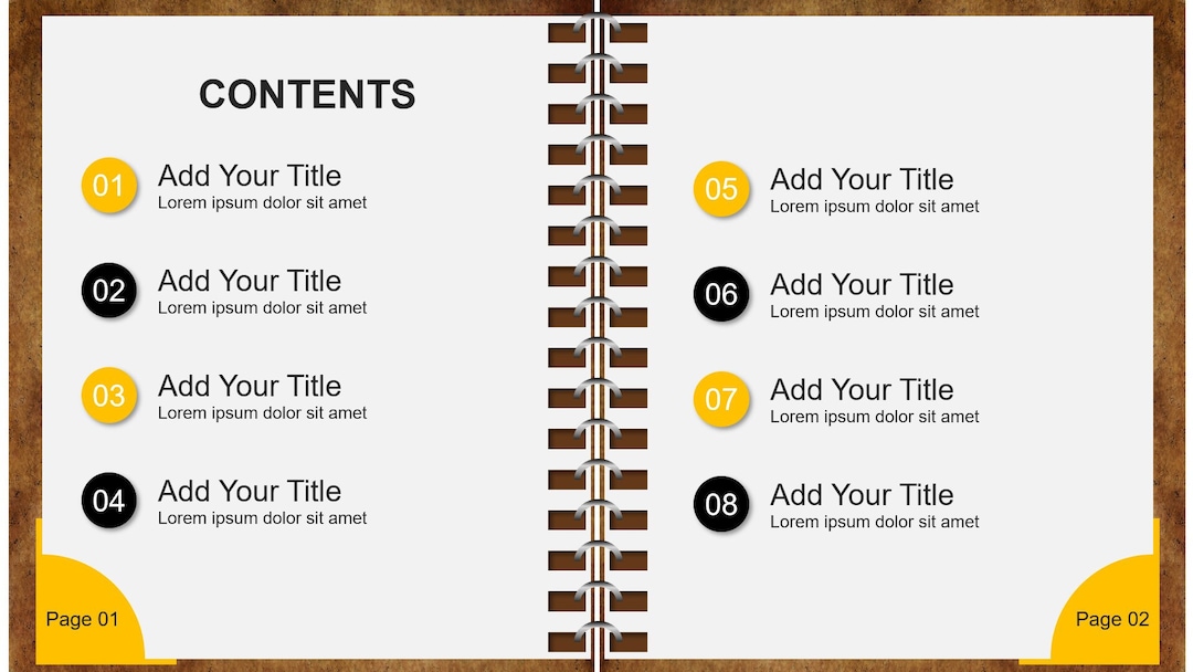 Vintage Book Style Powerpoint - Etsy
