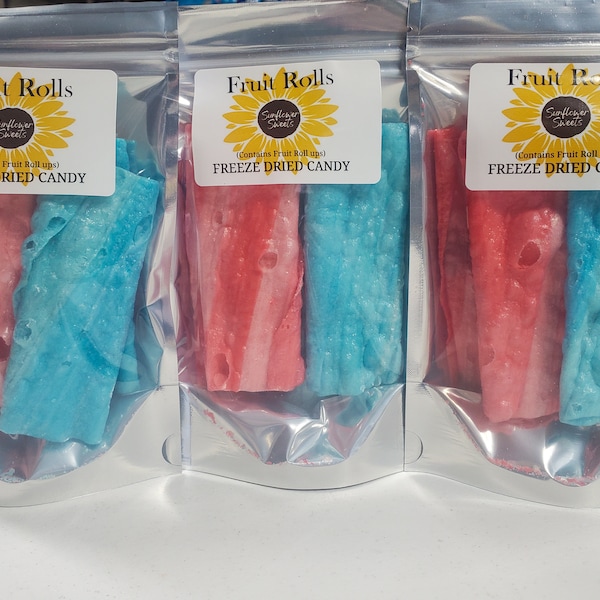 Freeze Dried Fruit Roll Ups - Etsy