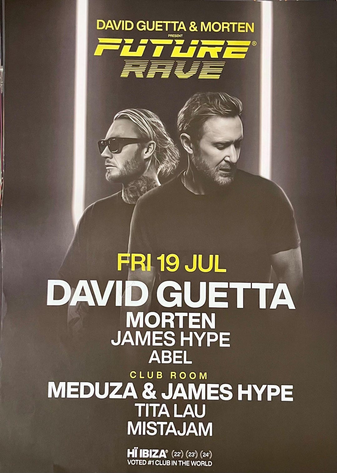 Future Rave David Guetta at Hi Ibiza July 19 2024 Official Poster - Etsy