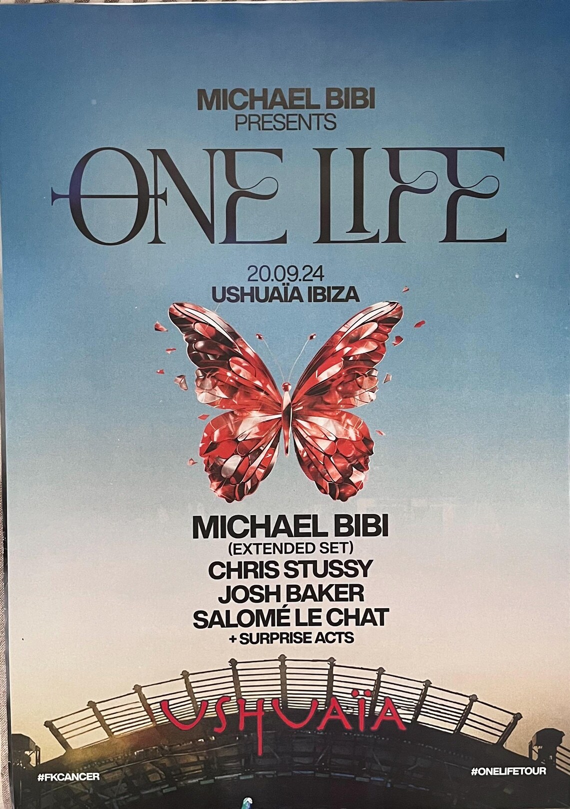One Life Michael Bibi at Ushuaia September 20 2024 Official Poster - Etsy