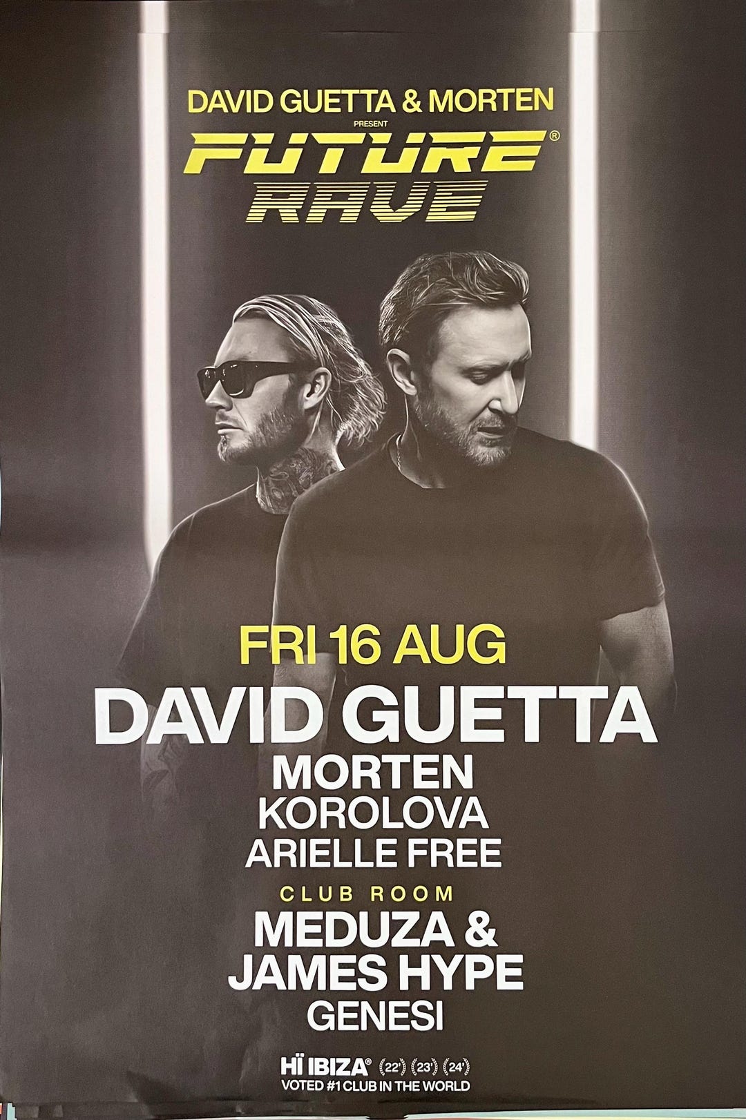 Future Rave David Guetta at Hi Ibiza August 16 2024 Official Poster - Etsy