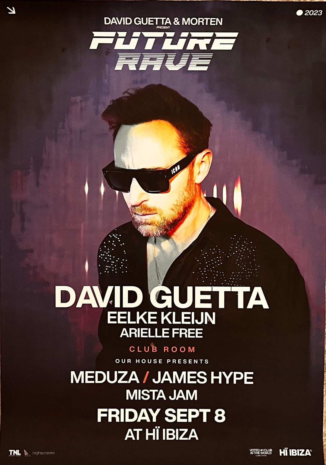 Future Rave David Guetta at Hi Ibiza September 8 Official Poster - Etsy