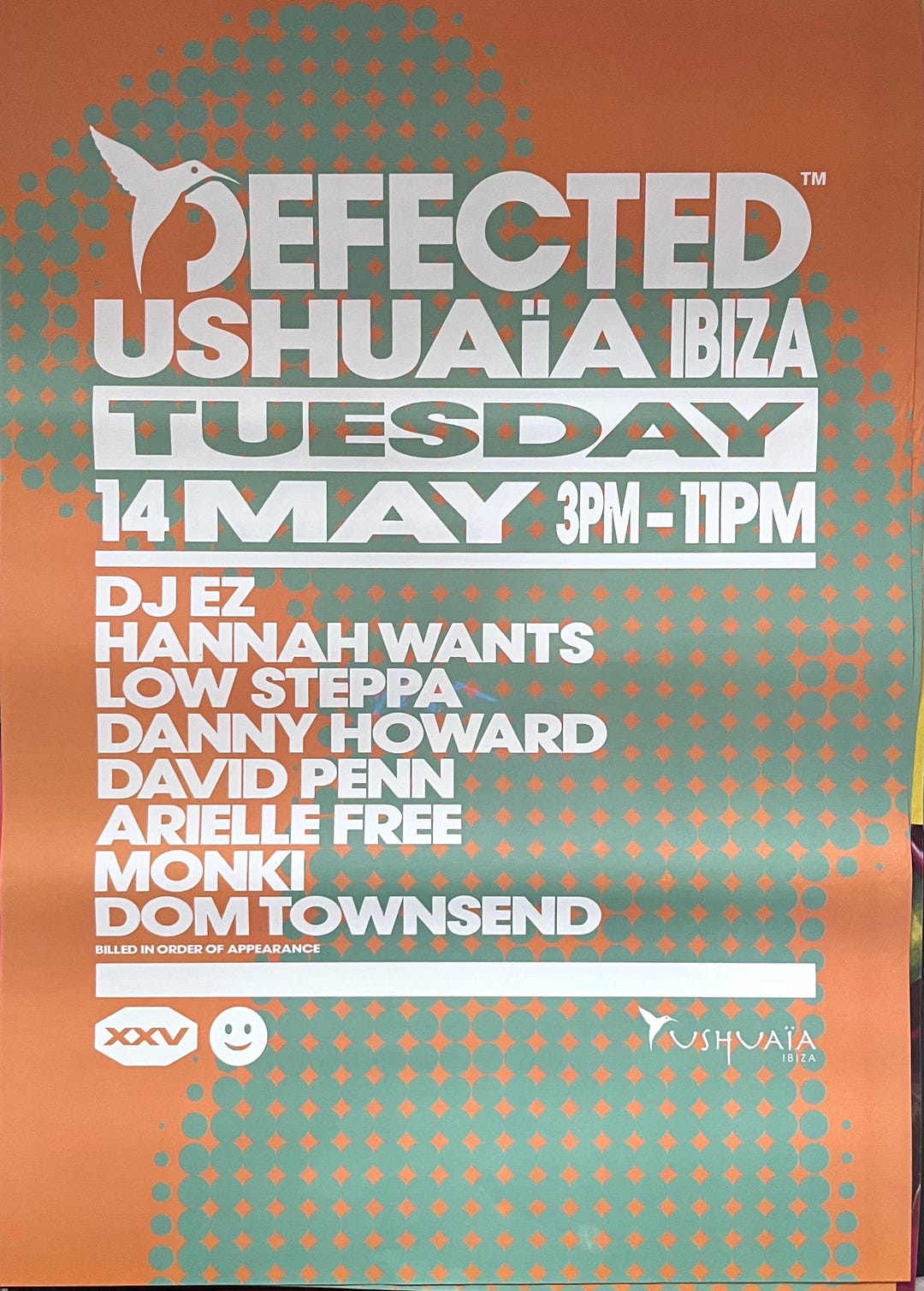 Defected at Ushuaia May 14 2024 Official Poster - Etsy