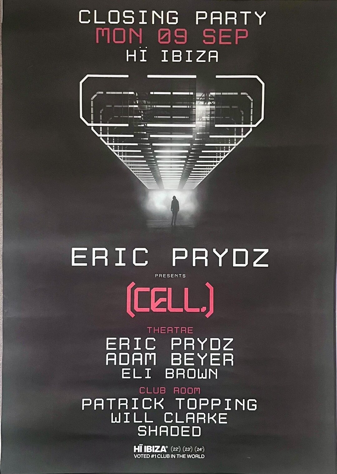 Eric Prydz CELL CLOSING at Hi Ibiza September 9 2024 Official Poster - Etsy