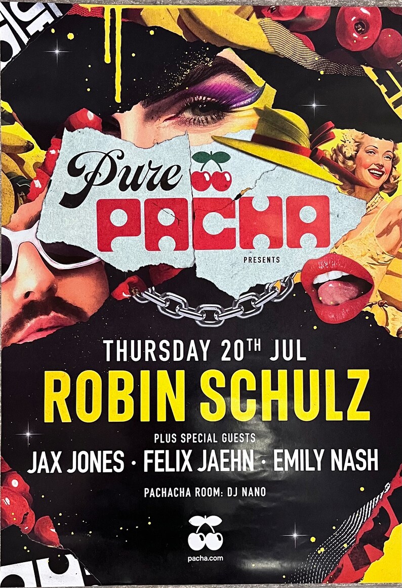 Robin Schulz at Pacha July 20 Official Poster - Etsy