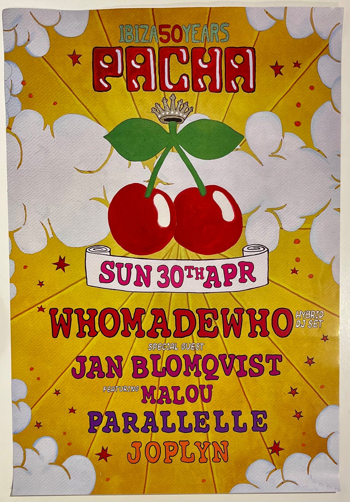 Pacha 50 Years April 30 Official Poster - Etsy