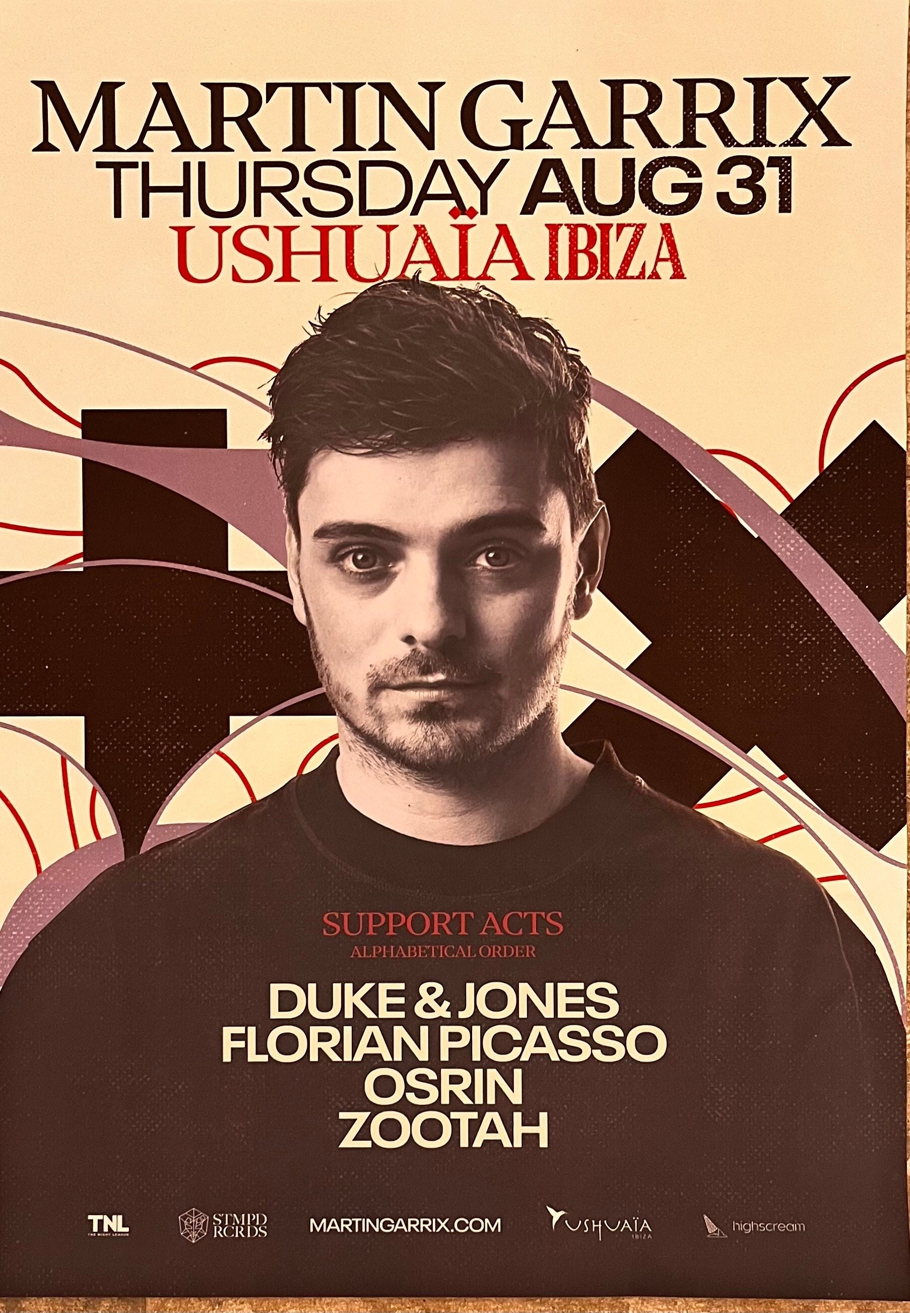 Martin Garrix at Ushuaia August 31 Official Poster - Etsy