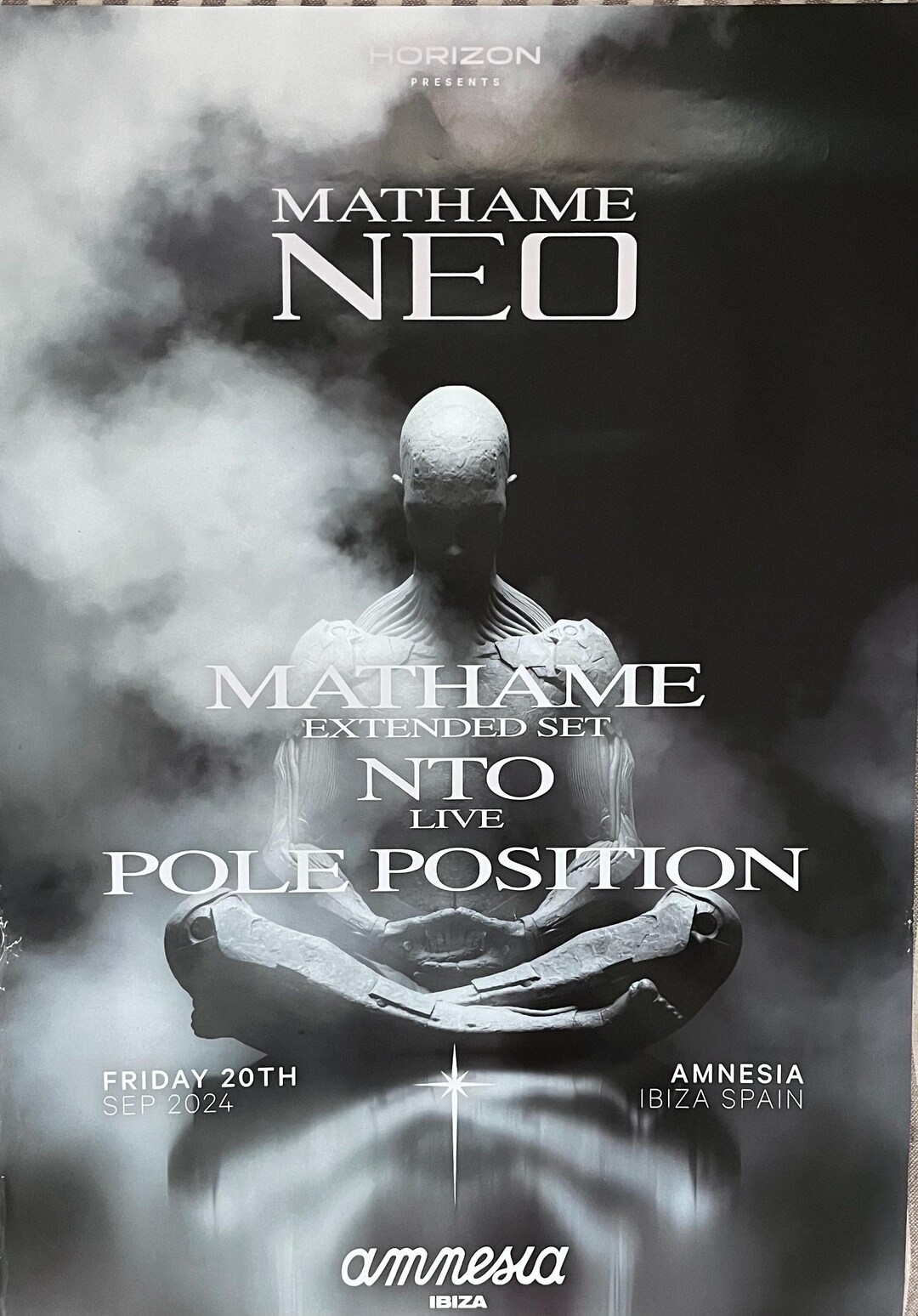 Mathame NEO at Amnesia Ibiza September 20 2024 Official Poster - Etsy