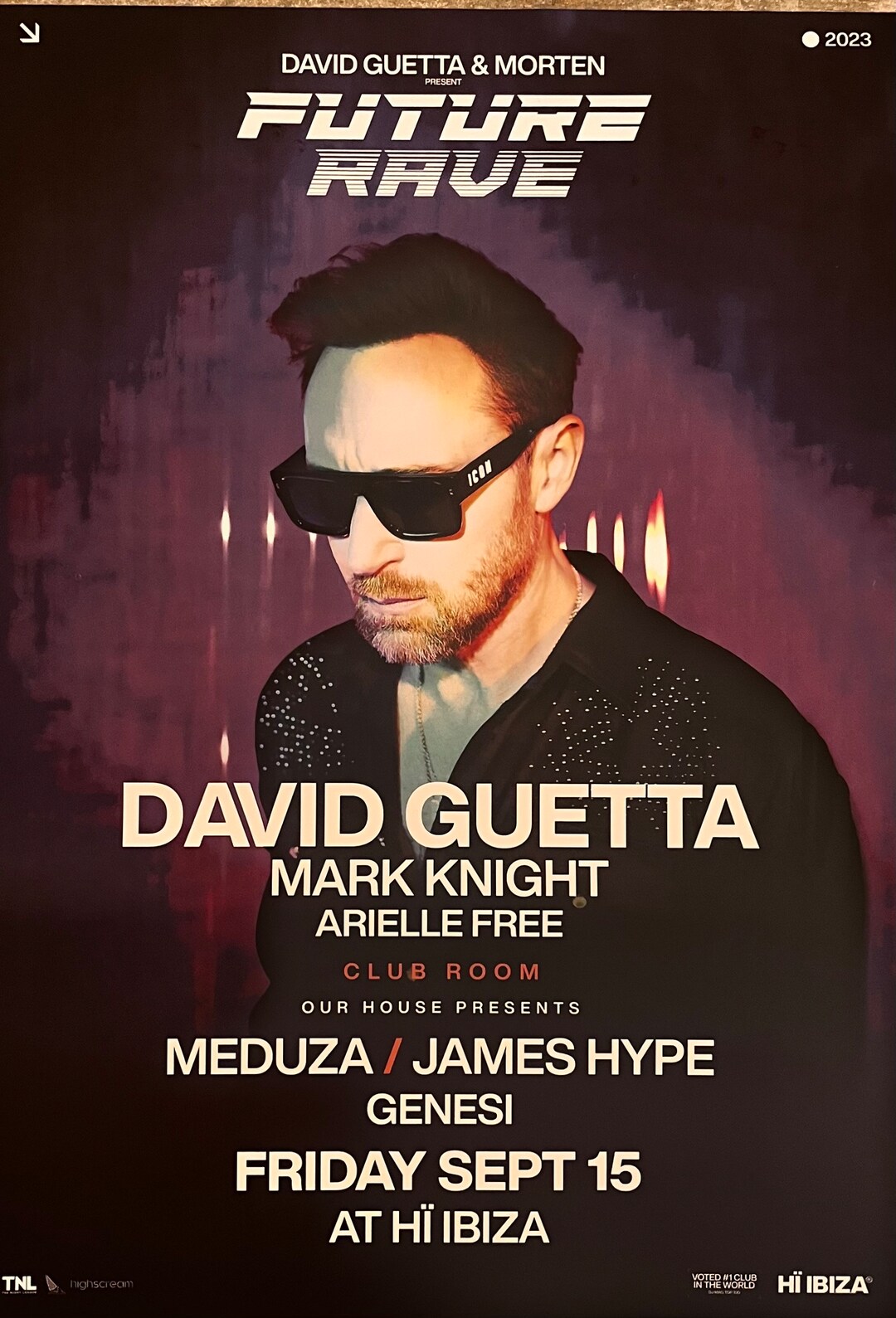 Future Rave David Guetta at Hi Ibiza September 15 Official Poster - Etsy