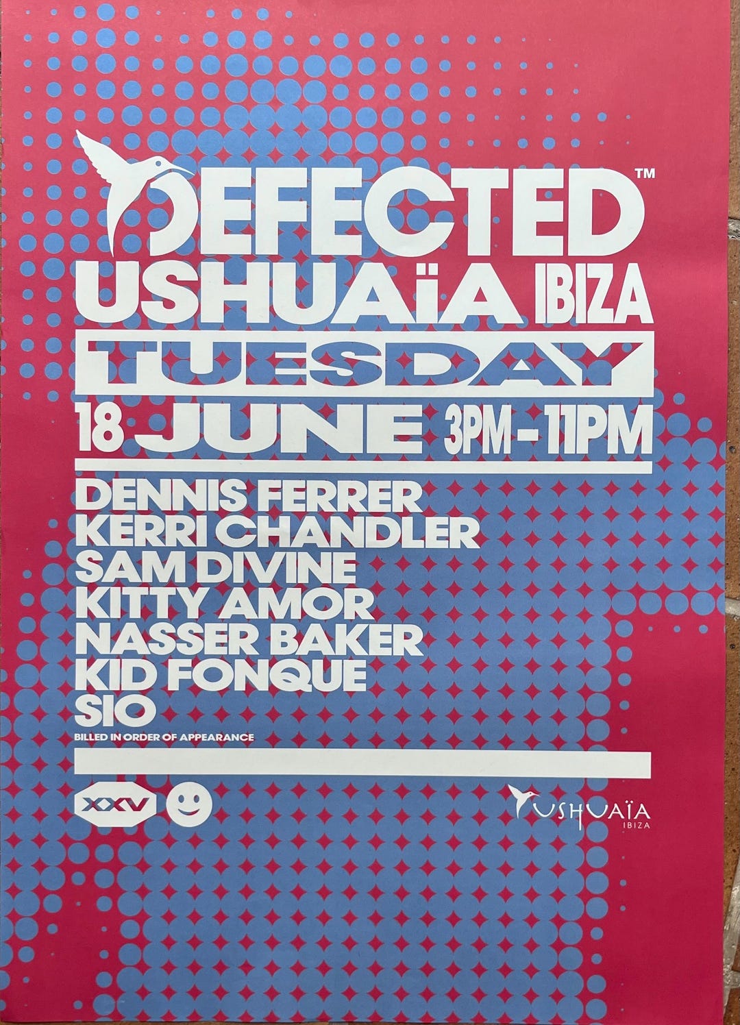 Defected at Ushuaia June 18 2024 Official Poster - Etsy