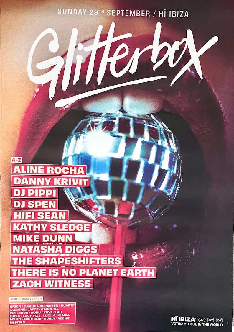 Glitterbox at Hi Ibiza September 29 2024 Official Poster - Etsy