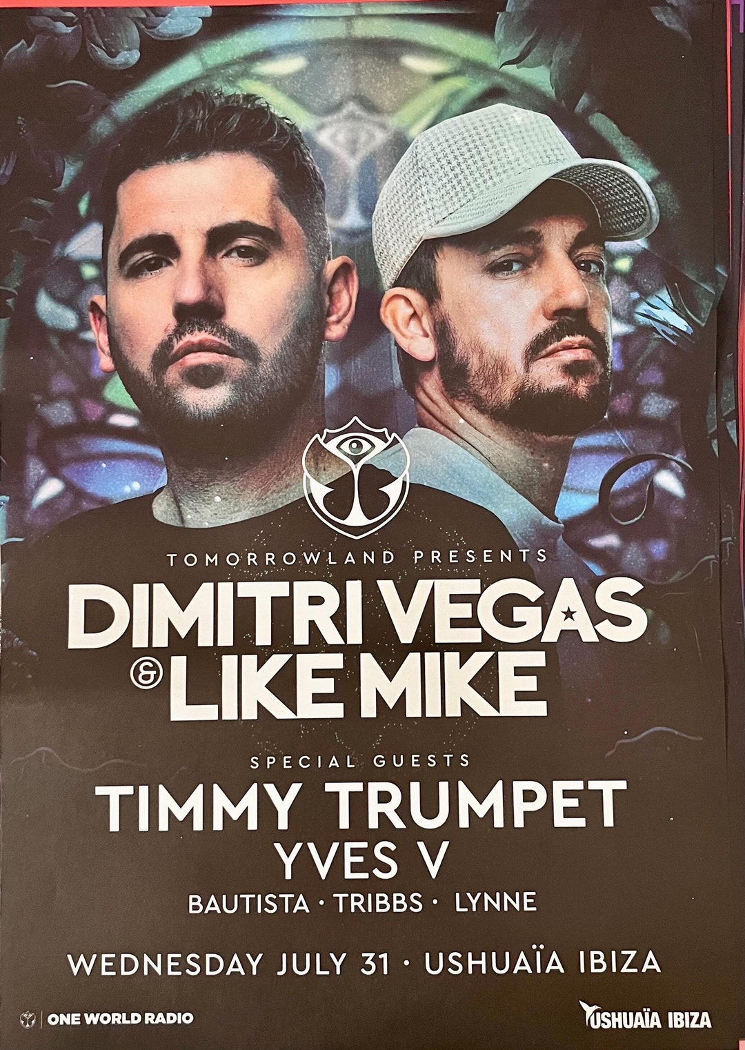 Dimitri Vegas & Like Mike at Ushuaia July 31 2024 Official Poster - Etsy