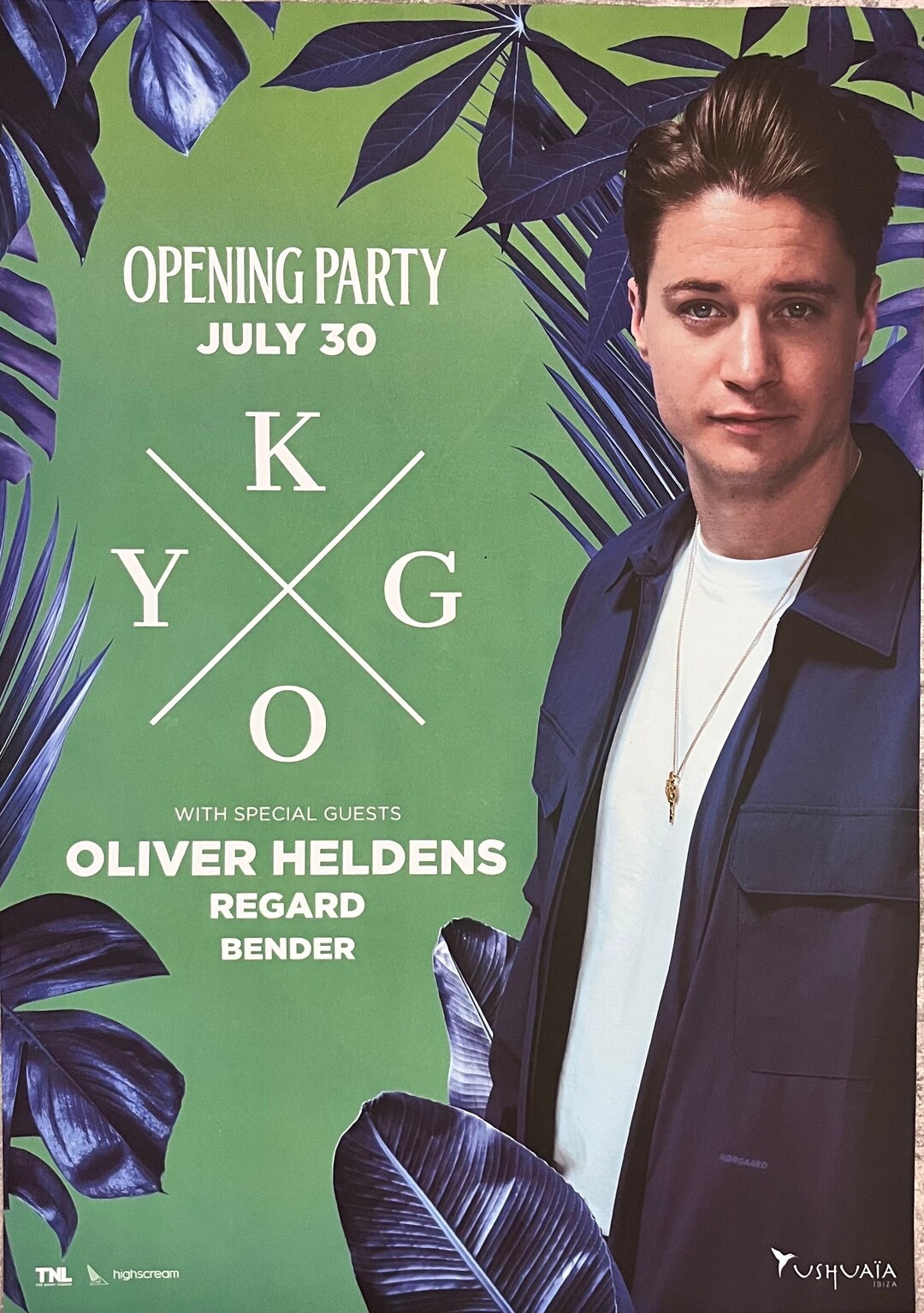KYGO Opening Party at Ushuaia JULY 30 Official Poster - Etsy