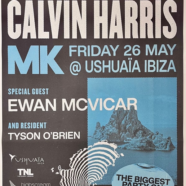 Calvin Harris Poster - Etsy