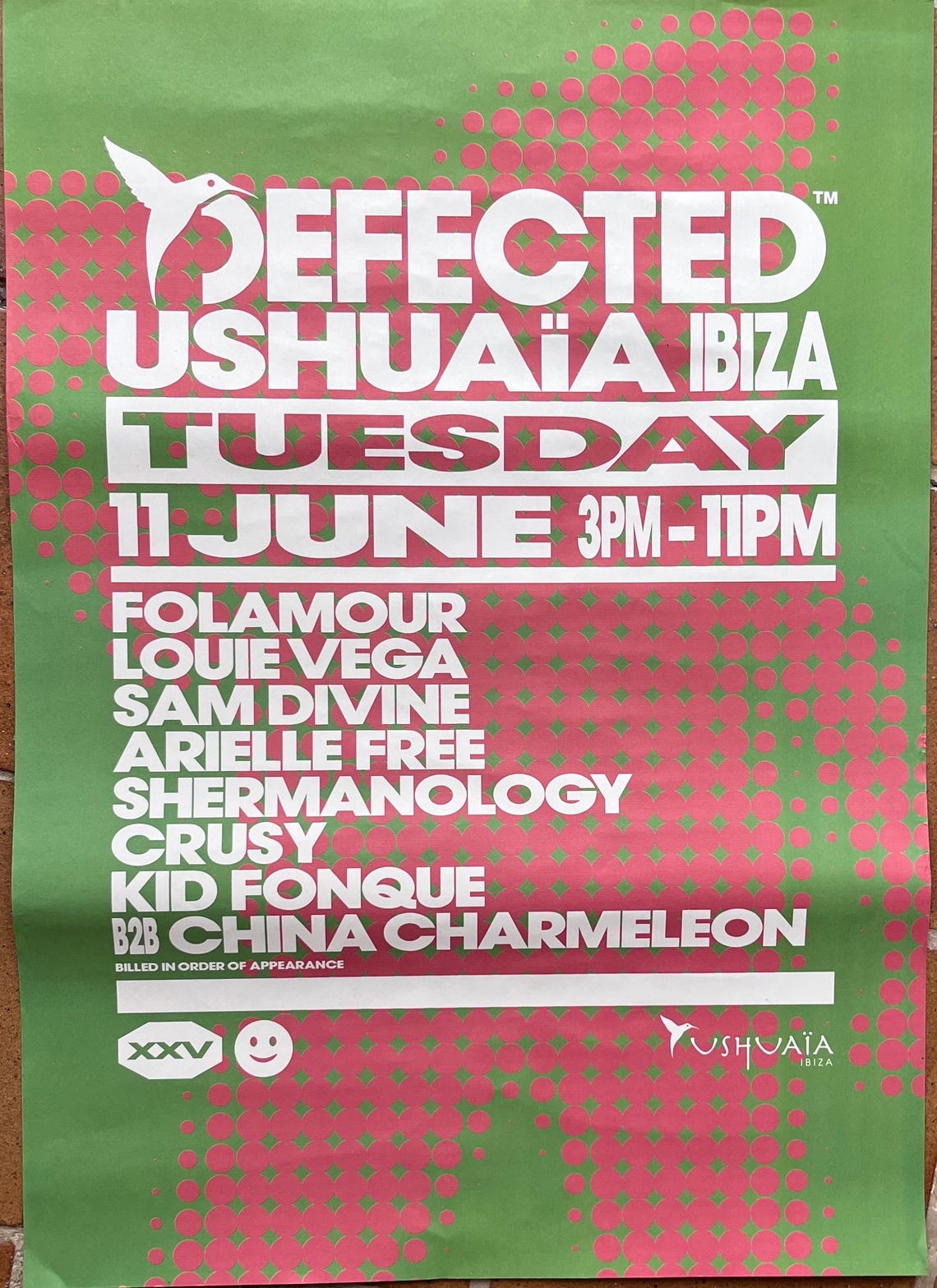 Defected at Ushuaia June 11 2024 Official Poster - Etsy
